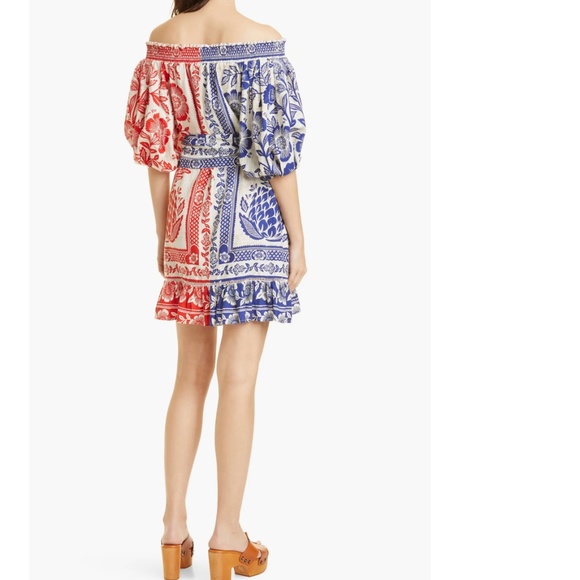 FARM Rio | Dresses | Nwt 95 Farm Rio Pineapple Garden Colorblock Linen ...